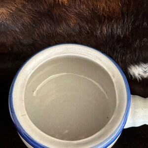 Blue Trim Handled Stoneware Soup Crocs Bowl - Etsy