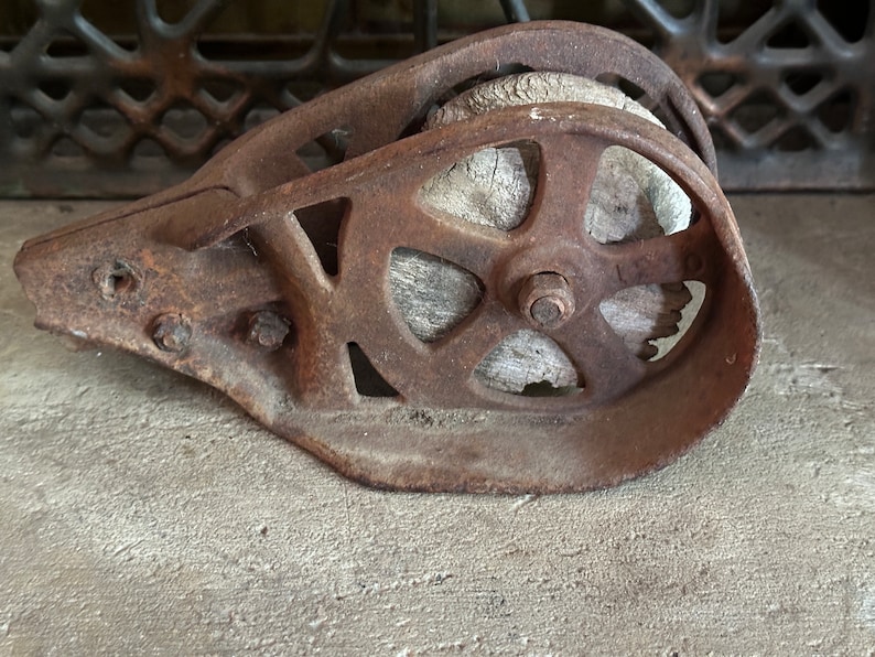 Vintage Cast Iron Jamesway Pulley - Etsy