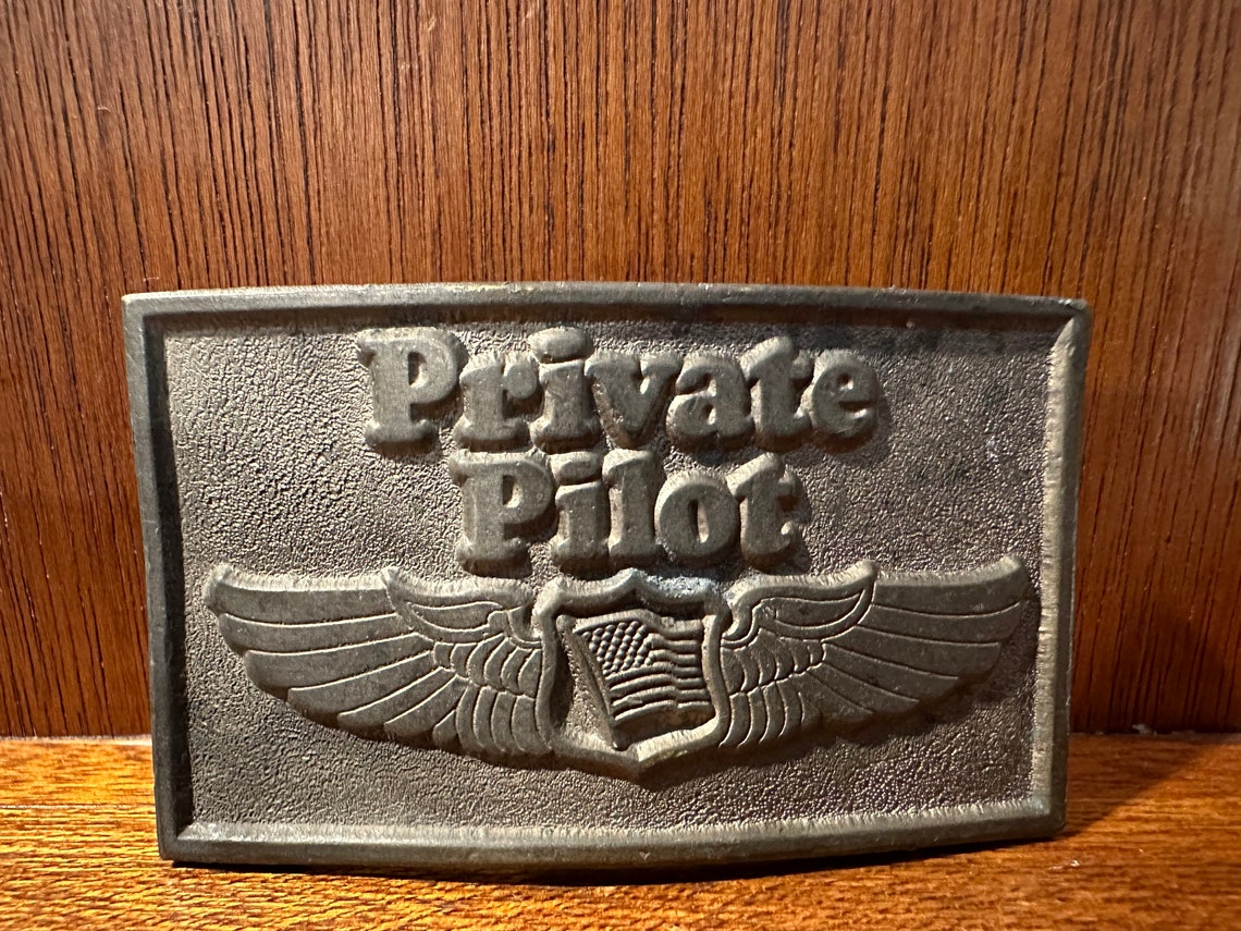 Private Pilot Wings Belt Buckle - Etsy