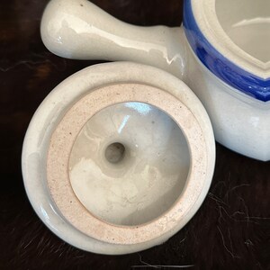 Blue Trim Handled Stoneware Soup Crocs Bowl - Etsy