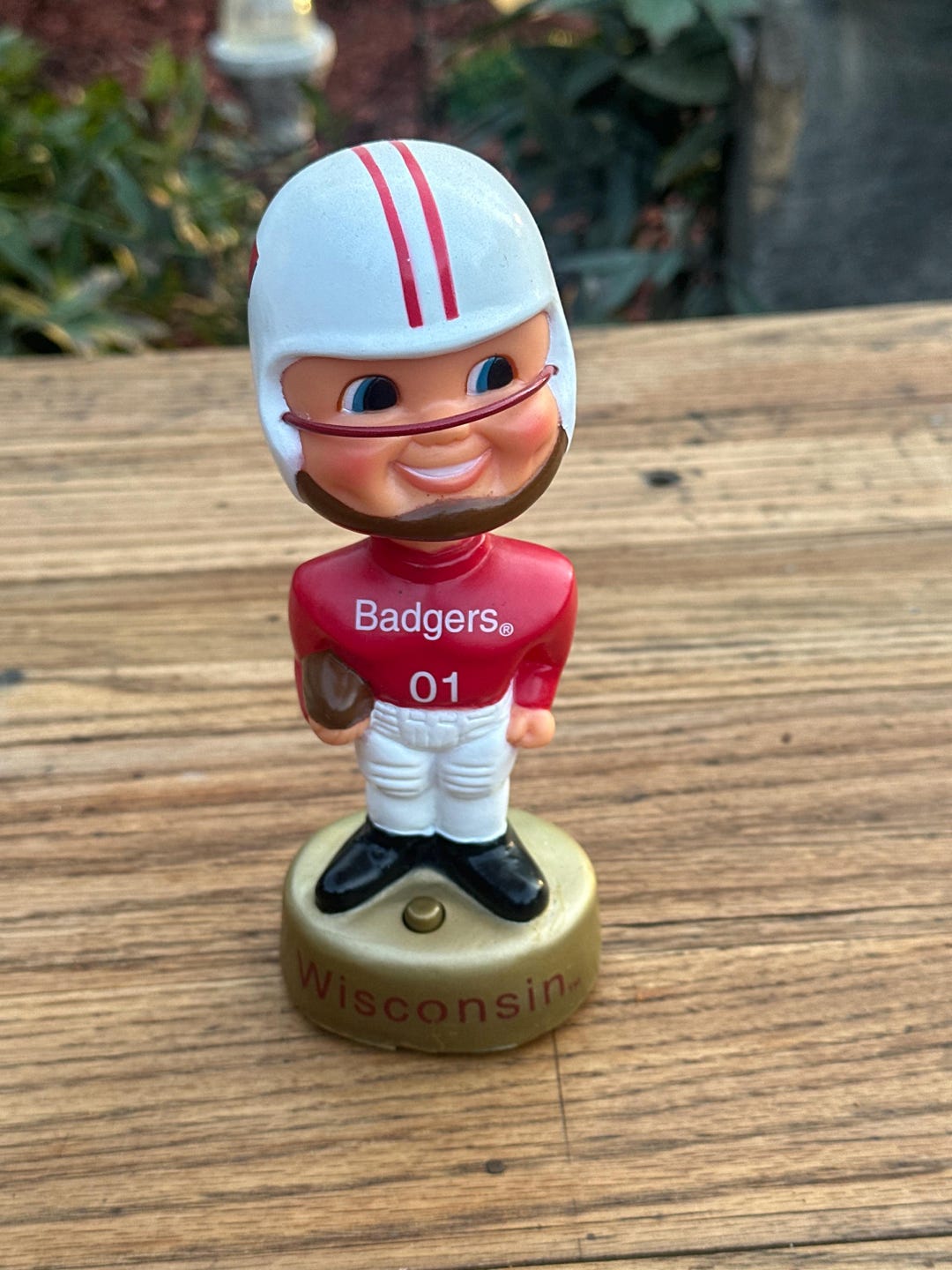 Vintage Wisconsin Badger Bobble Head - Etsy