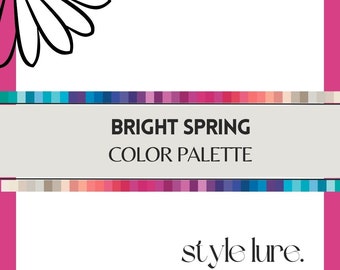 Seasonal Color Analysis - Bright Spring Color Palette With Hex Codes - Etsy