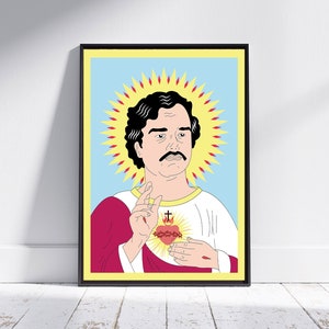 Saint Pablo Escobar Wall Art, Pop Culture Artwork Poster, High Quality ...