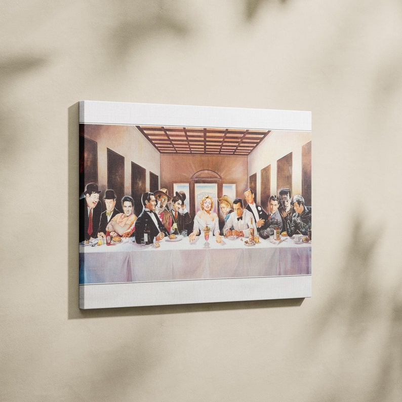 Last Supper Star Legends Wall Art, Famous Stars Canvas/poster, Print ...