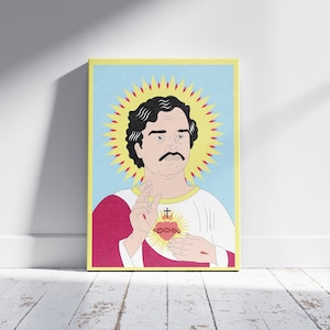 Saint Pablo Escobar Wall Art, Pop Culture Artwork Poster, High Quality ...