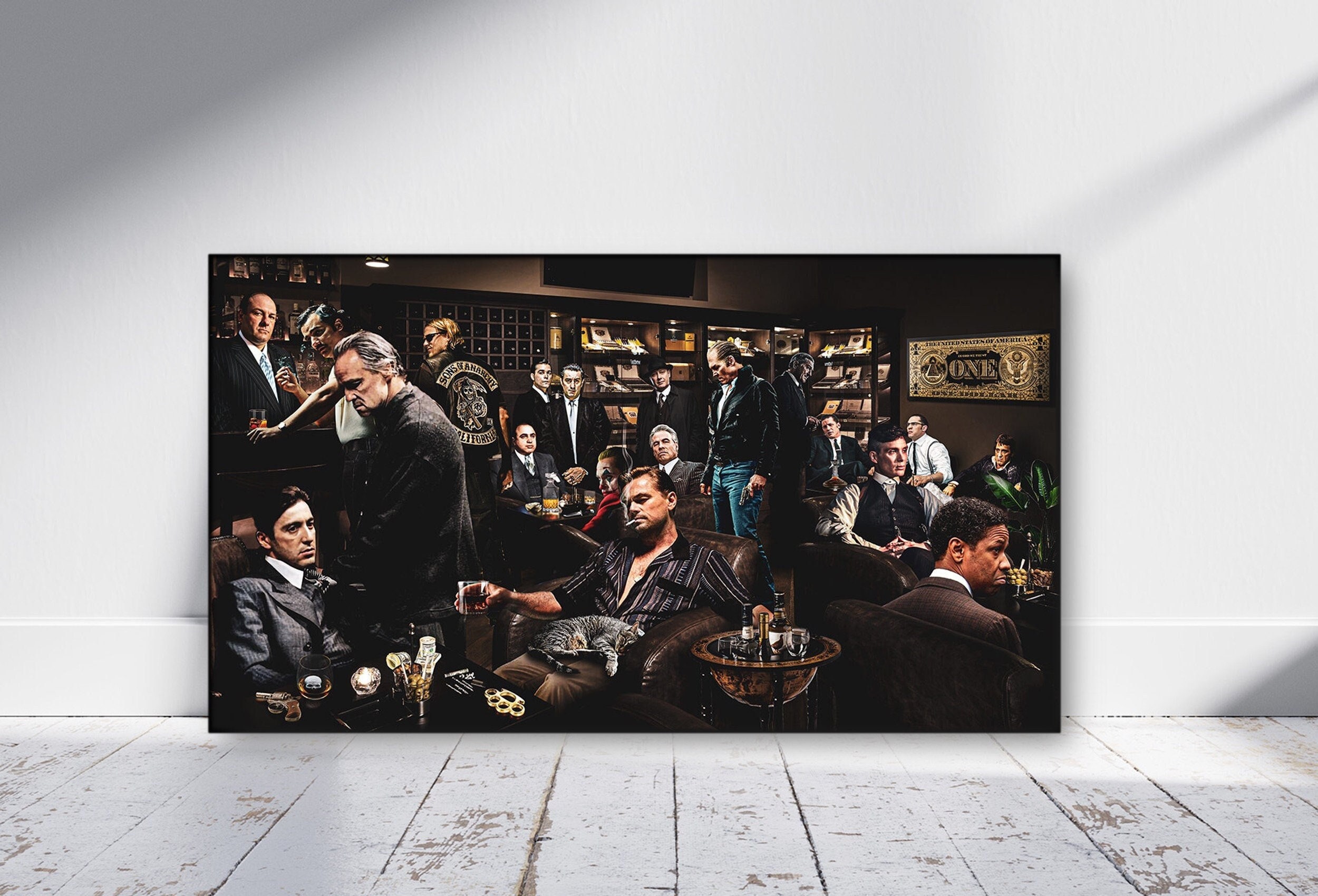 Famous Gangsters Canvas/poster, Hollywood Star Actors Wall Art ...