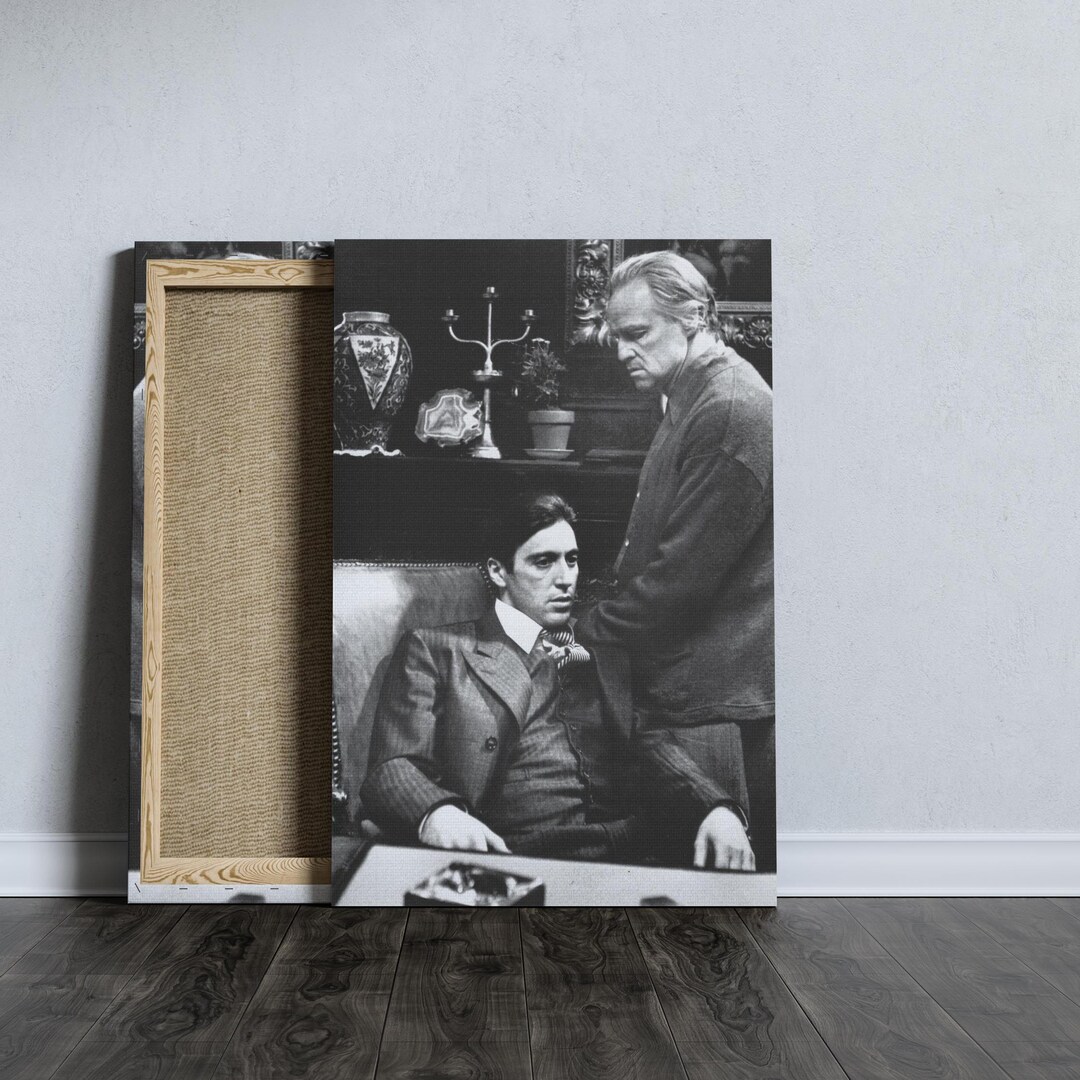 The Godfather Canvas/poster, Famous Gangster Wall Art, 1972 Movie Print ...