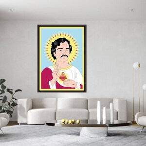 Saint Pablo Escobar Wall Art, Pop Culture Artwork Poster, High Quality ...