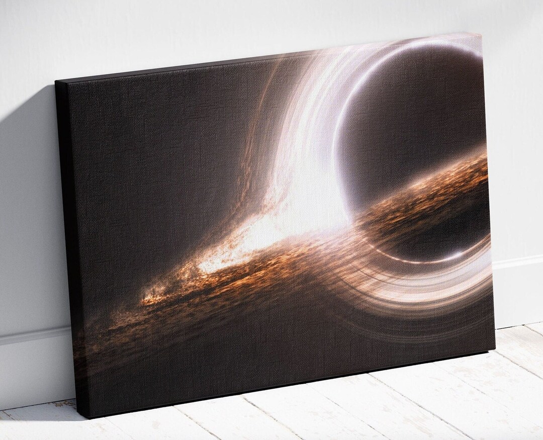 Black Hole Wall Art, Space Extra Large Canvas, Print Galaxy Poster ...