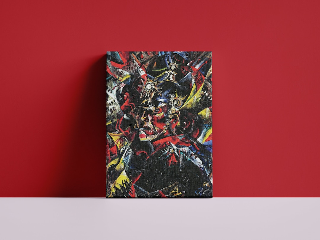 Self-portrait as Mars - Otto Dix Exhibition Poster, High Quality Canvas ...