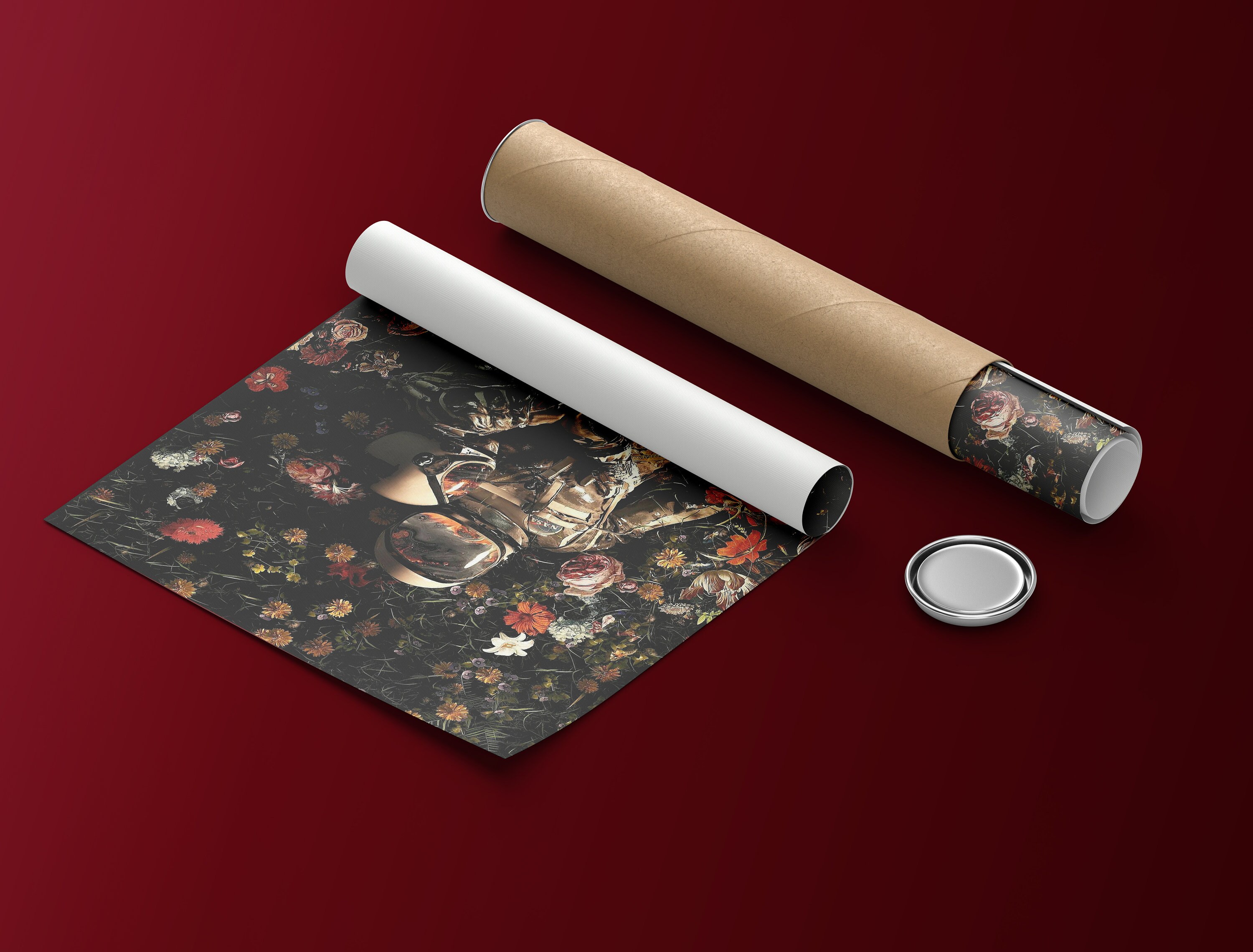 Astronauts Couple in Flowers Canvas/poster NASA Astronaut - Etsy