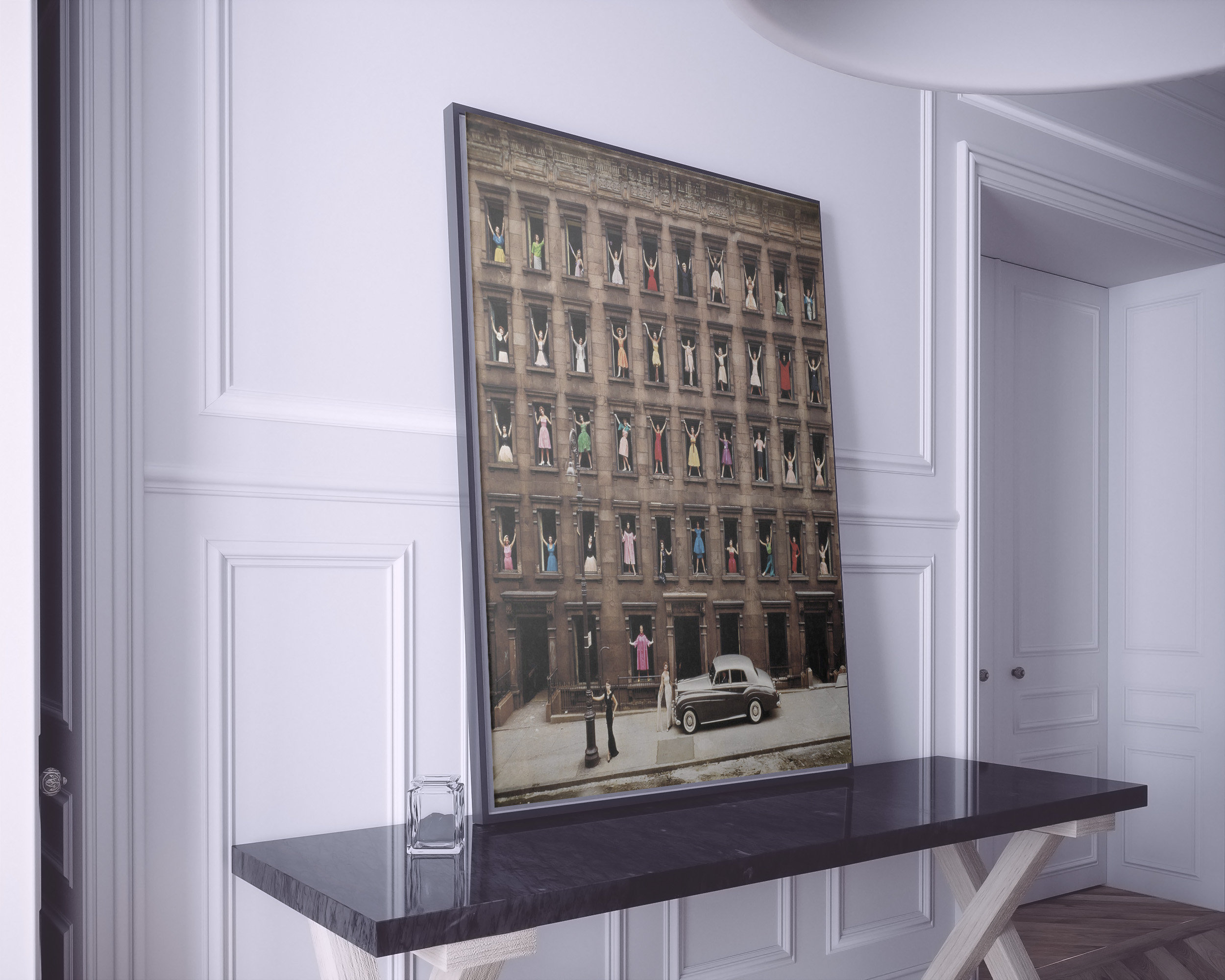 Girls in the Window Wall Art, Ormond Gigli Art, Famous Poster, New York Best Models, Hight ...