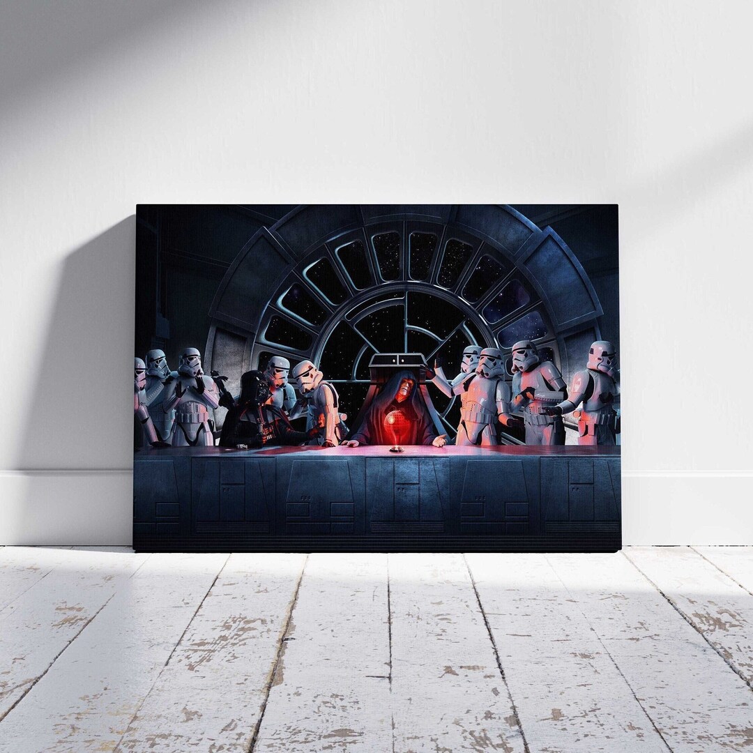 Last Supper Famous Movies Canvas/poster, Darth Vader Wall Art,last ...