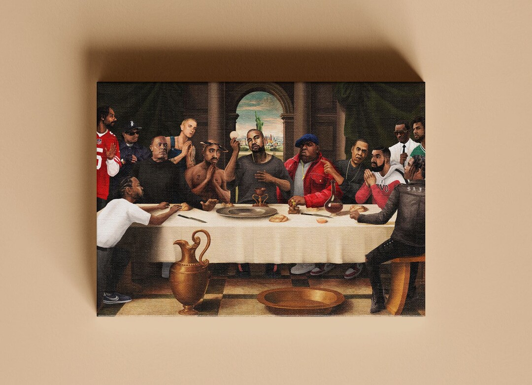 Last Supper Legendary Rappers Canvas/poster Hiphop Wall Art - Etsy