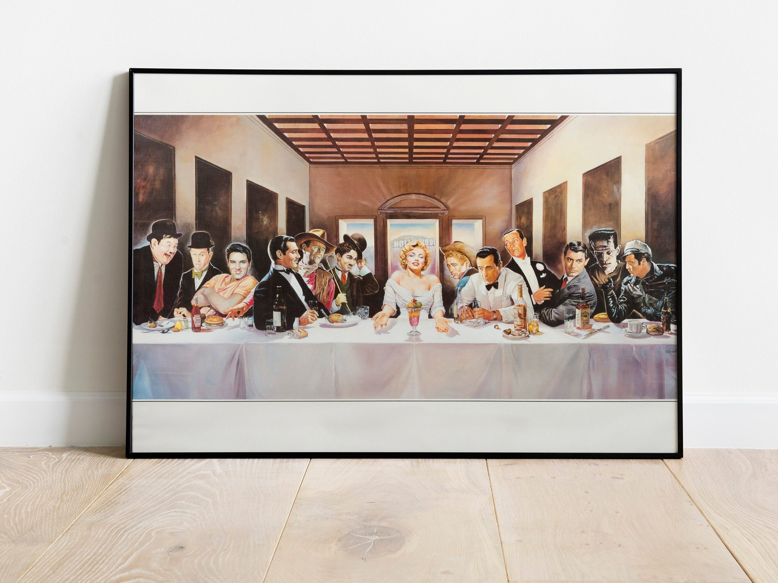 Last Supper Star Legends Wall Art, Famous Stars Canvas/poster, Print ...