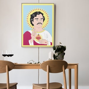 Saint Pablo Escobar Wall Art, Pop Culture Artwork Poster, High Quality ...