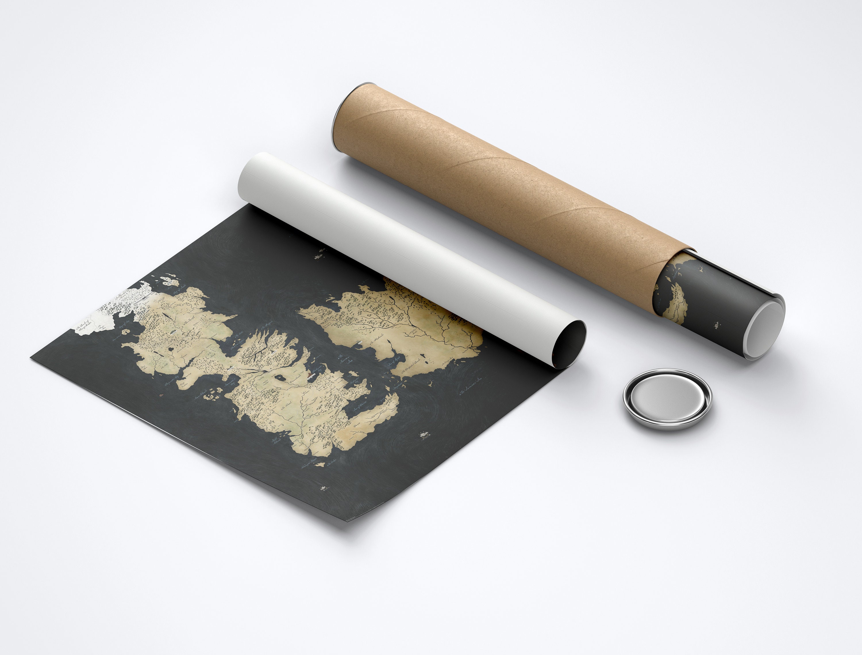 Westeros Map Panoramic Canvas/poster, Game of Thrones Wall Decor ...