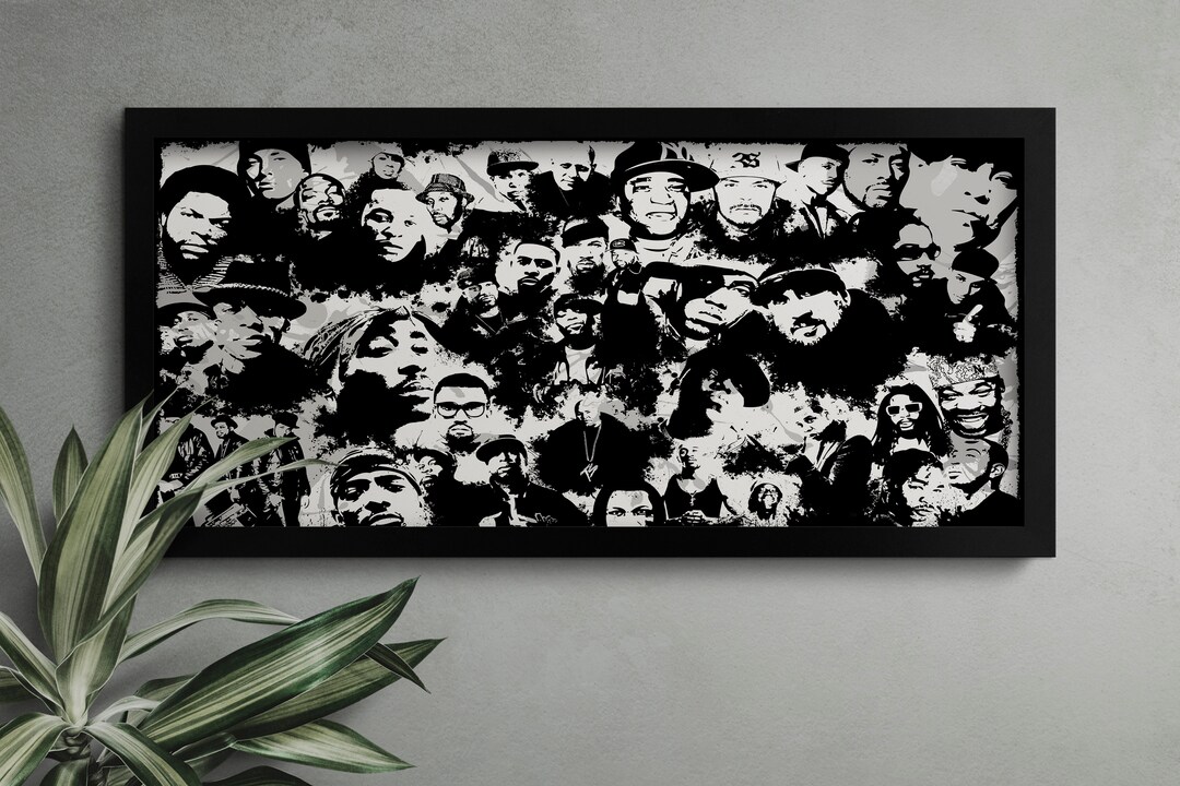 American Rap Legends Wall Art, All the Legendary Rappers Wall Art ...