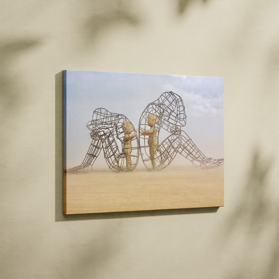Child Sculpture Wall Art, Burning Man Festival Poster, High Quality ...