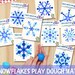 Snowflakes Play Dough Mats Printable Montessori Winter Activities ...