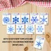 Snowflakes Play Dough Mats Printable Montessori Winter Activities ...