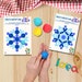 Snowflakes Play Dough Mats Printable Montessori Winter Activities ...