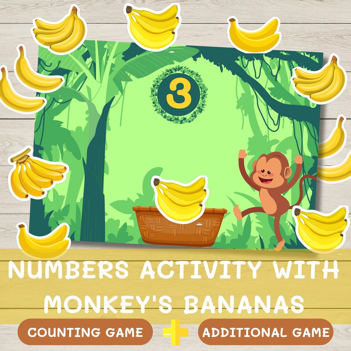 Montessori Counting Activity Counting Activity for Toddler Number Match ...