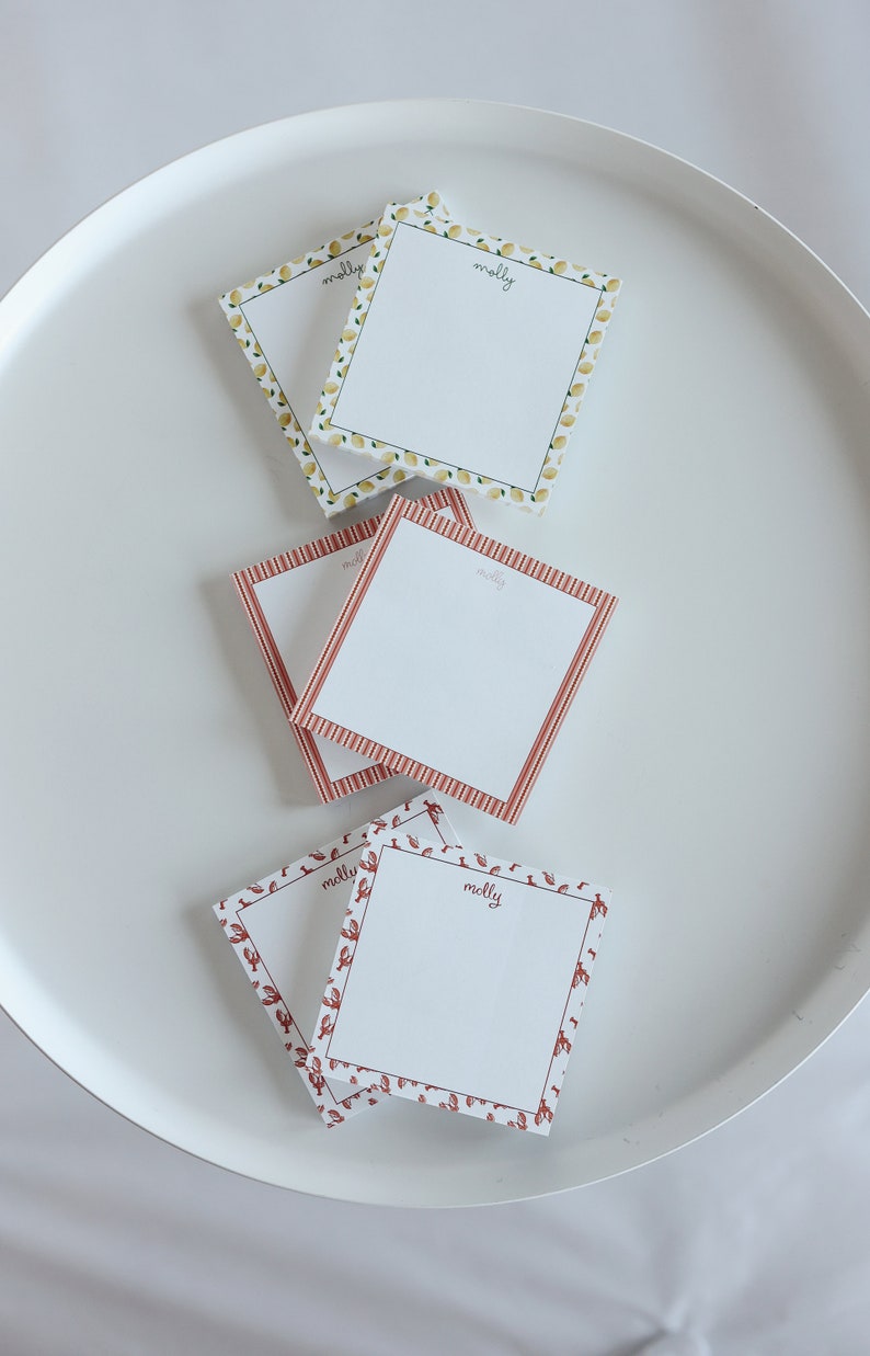 Mini Square Notepads Summer Custom Notepads - Etsy