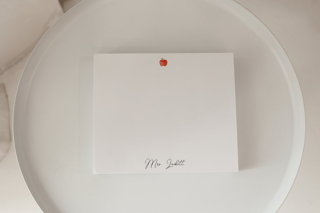 Custom Notepad High Quality Teacher Personalized Notepad - Etsy