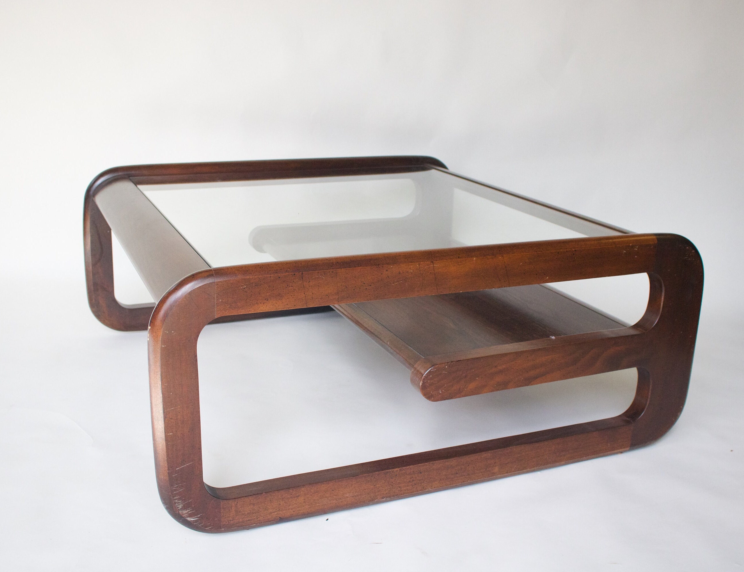 1980s Postmodern Lou Hodges Style Coffee Table From Mersman Bellaire ...