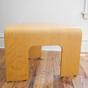 Danish Ekornes Stressless Beechwood Triangle Side Table Mid Century ...