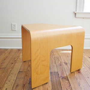 Danish Ekornes Stressless Beechwood Triangle Side Table Mid Century ...