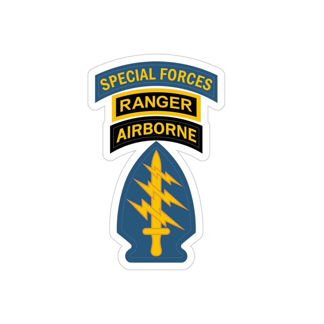 US Special Forces With Ranger and SF Tabs Transparent Outdoor - Etsy