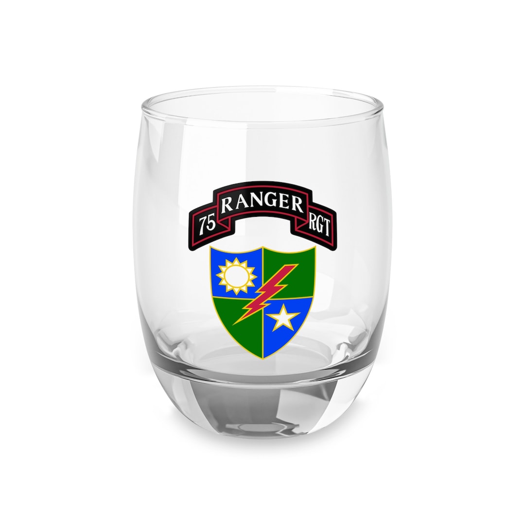 US Army 75th Ranger Regiment "sua Sponte" Whiskey Glass, 6 Oz *free ...