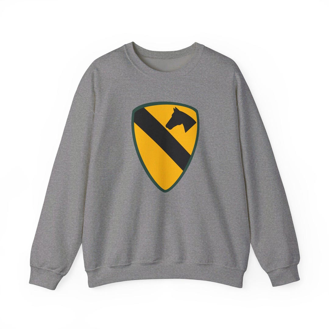U.S. 1st Cavalry Division 1CD "first Team" Unisex Heavy Blend™ Crewneck ...