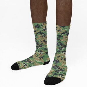 Marine Camo-inspired Socks: Military Precision Style - Etsy