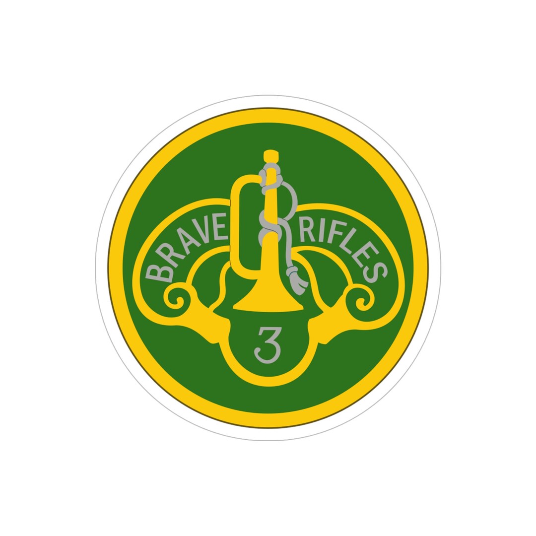 3rd Cavalry Regiment 3CR brave Rifles Outdoor Stickers, Die-cut, 1pcs ...