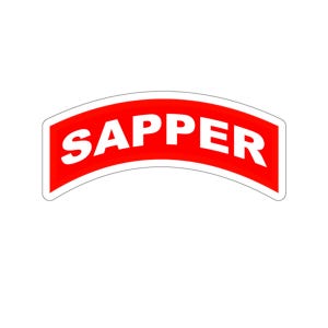 Army Sapper Tab Combat Engineer Die-cut Stickers - Etsy