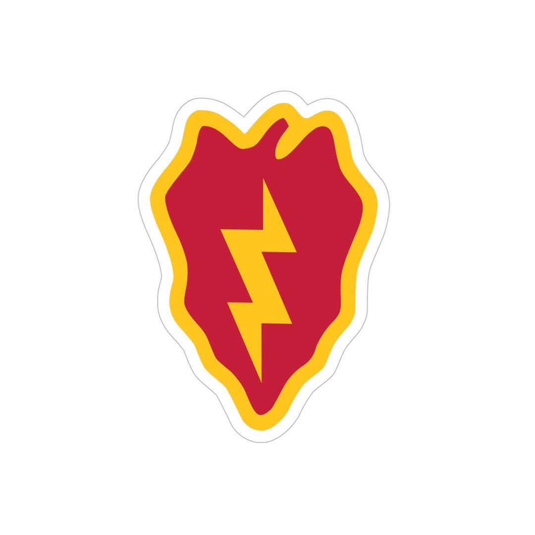 25th Infantry Division tropic Lightning Transparent Outdoor Stickers ...