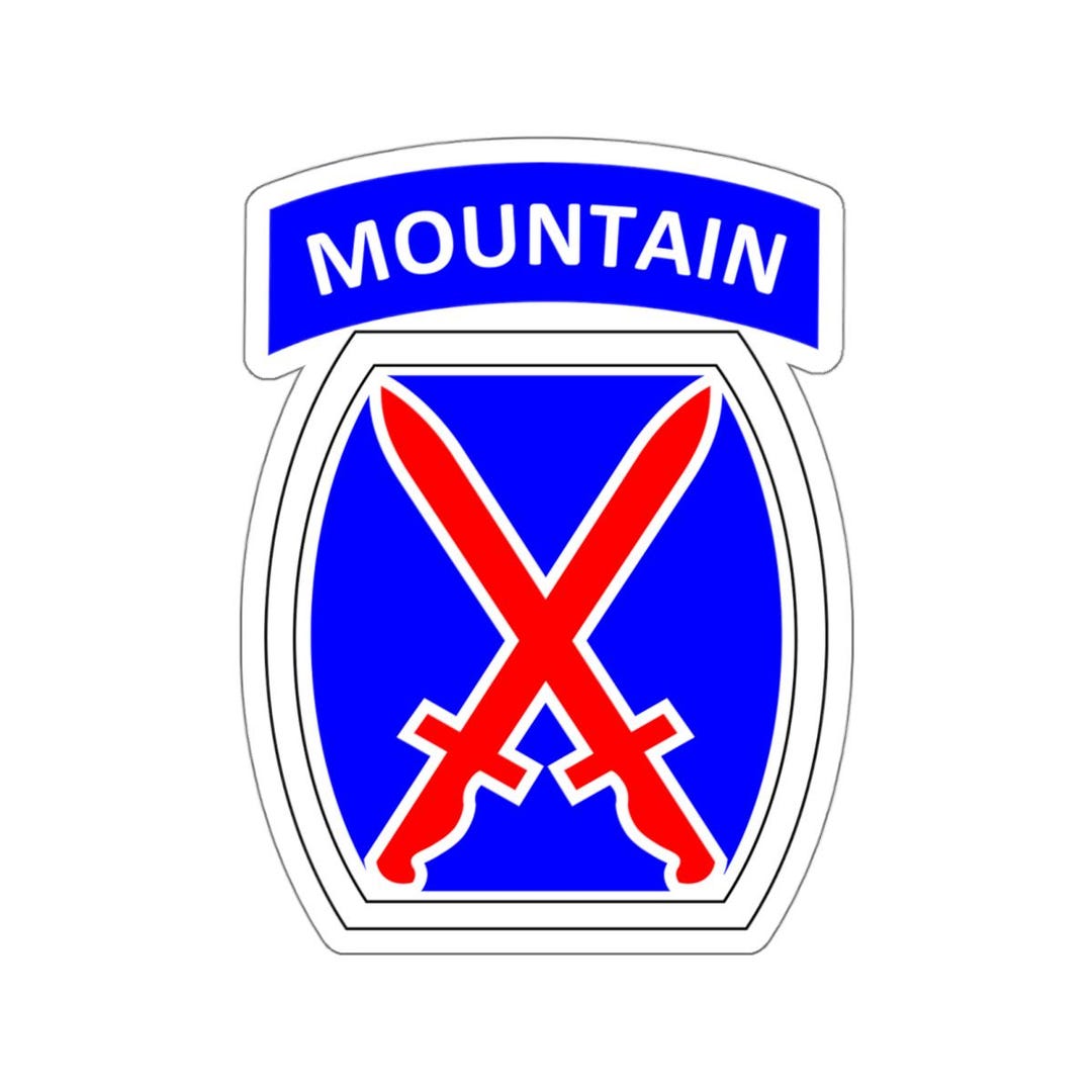 US 10th Mountain Division Die-cut Stickers - Etsy