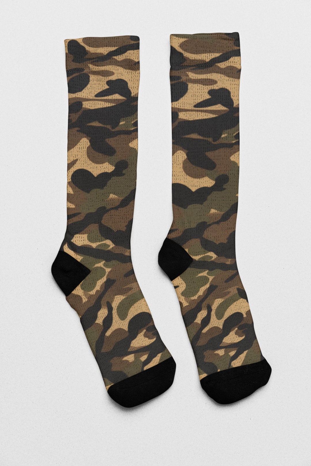 Retro Duck Hunting Camo Socks: Classic Outdoor Style - Etsy