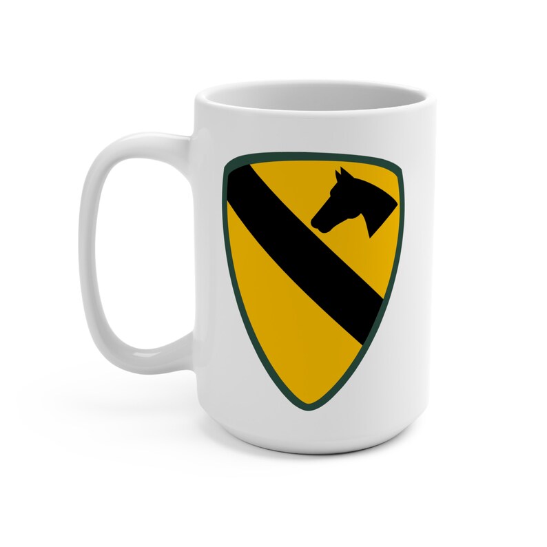 U.S. 1st Cavalry Division 1CD "first Team" Logo Mug 15oz - Etsy