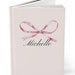 Personalized Pink Bow Journal Customize Coquette Pink Notebook Gift for ...