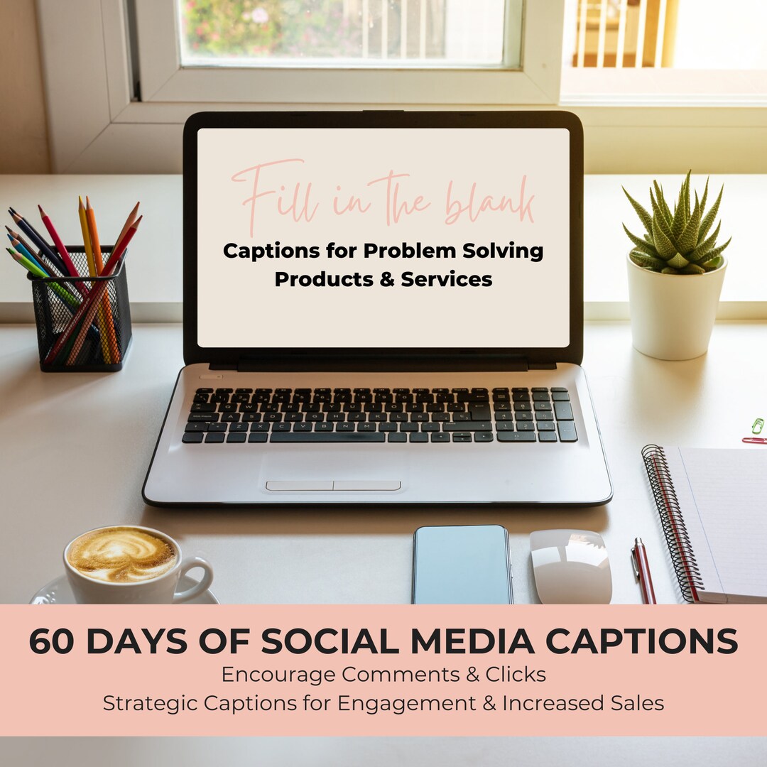 60 Days of Social Media Captions, Digital Marketing, Social Media ...