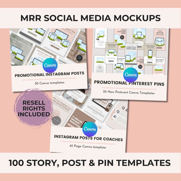 Mockup Canva Templates, Instagram Mockups, Digital Product Sellers ...