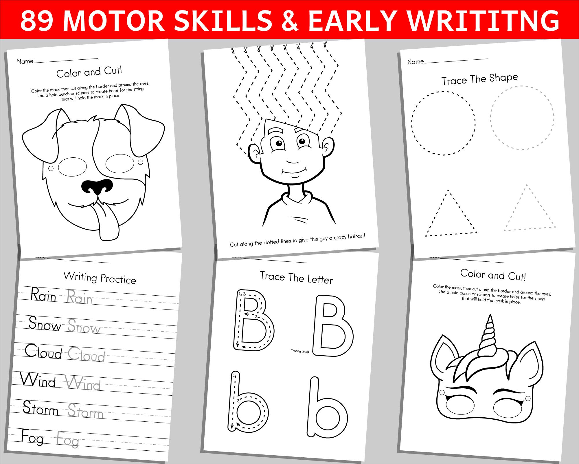 Preschool Kindergarten Workbook | 175 Printable Worksheets | Math ...