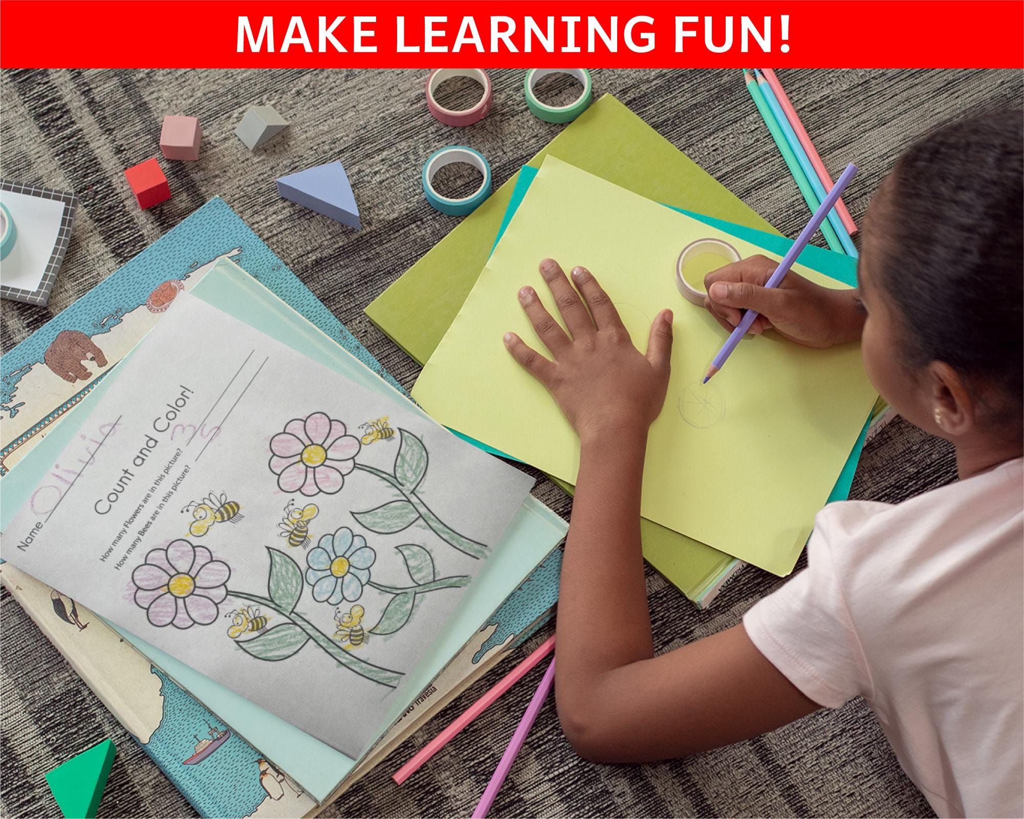 Preschool Kindergarten Workbook | 175 Printable Worksheets | Math ...