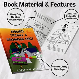 Personalized Halloween Coloring Book for Kids | Custom Name Story ...