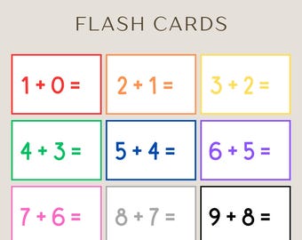Addition Flash Cards | Math Facts Flash Cards | Printable Flash Cards ...
