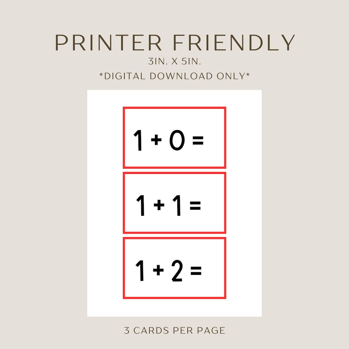 Addition Flash Cards | Math Facts Flash Cards | Printable Flash Cards ...